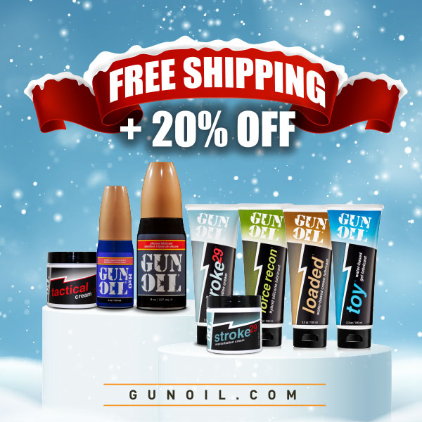 Vibrating Dual Open-Ended Male Stroker - GUN OIL®